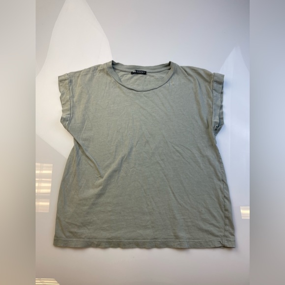 Zara | Tops | Zara Gray Muscle Tee Y534 | Poshmark